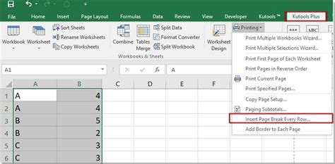 How To Conditional Inserting Page Breaks In Excel Excel Workbook Design Computer Help