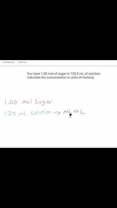 Solving For Molarity Explained Chemistry Education Maths School
