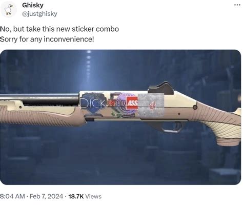 Cs2 Counter Strike 2 Gun Sticker Controversy Know Your Meme