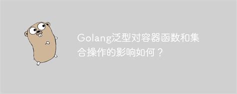 Golang泛型对容器函数和集合操作的影响如何 叮当号