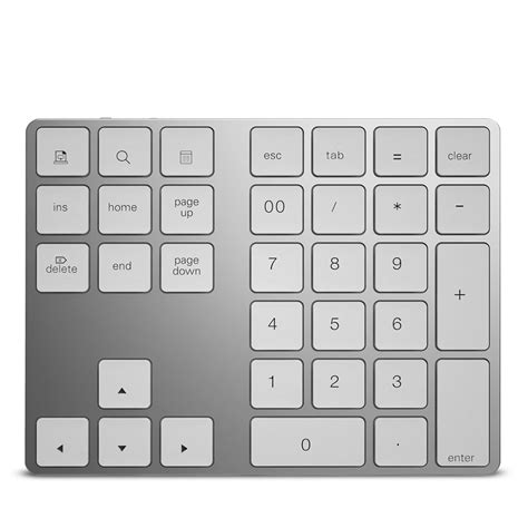 Getuscart Number Keyboard 34 Keys Numeric Keypad Usb Type C Hub Bluetooth Numeric Keypad