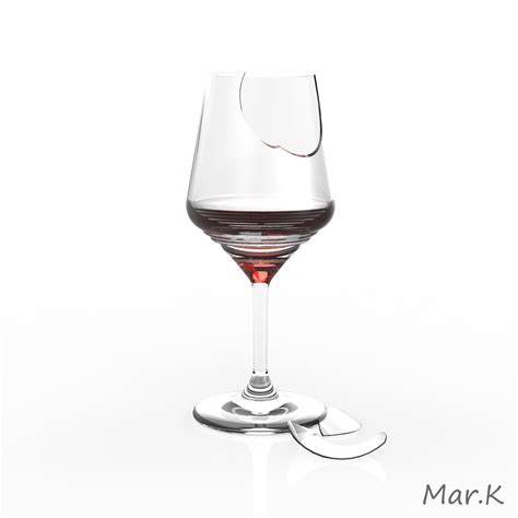 깨진 와인 잔 3d 모델 8 Skp Unknown Obj 3ds 3dm Free3d