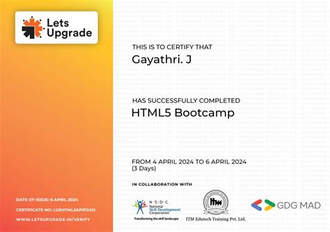 Gayathri Jayamurugan On Linkedin Webdevelopment Html Codingbootcamp Letsupgrade