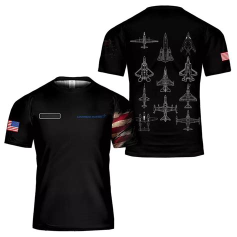 Lockheed Martin Aircraft Diagram Shirt Tactical Usaf Aviation Tee