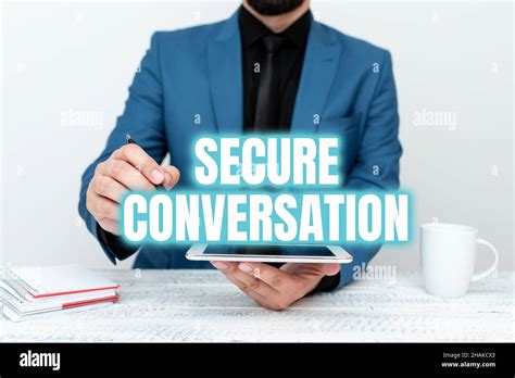 Inspiration Showing Sign Secure Conversation Business Showcase Secured