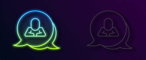 검은 배경에 고립 된 빛나는 네온 라인 음성 거품 채팅 아이콘 메시지 아이콘입니다 통신 또는 댓글 채팅 기호입니다 벡터 0명에 대한 스톡 벡터 아트 및 기타 이미지 Istock