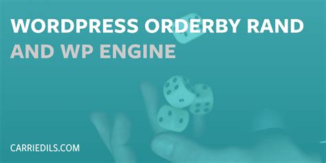 wordpress orderby rand and wp engine