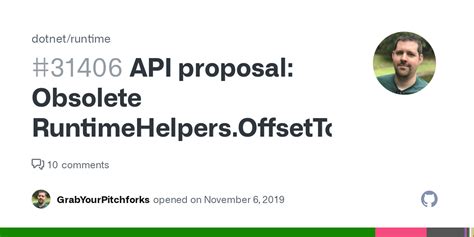 API Proposal Obsolete RuntimeHelpers OffsetToStringData Issue Dotnet Runtime GitHub