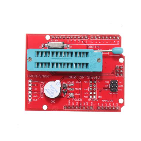 AVR ISP Bootloader Shield Burning Programmer For Atmega P With Buzzer And Indicator For UNO R