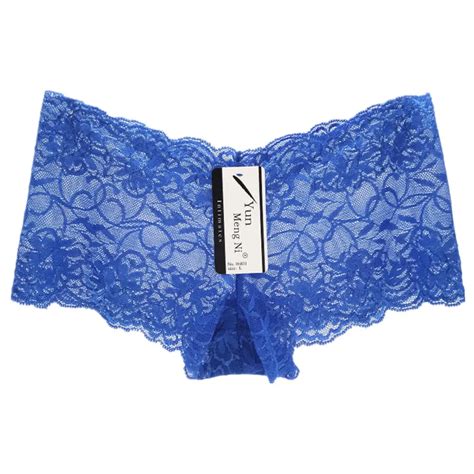 3pcs 2019 Full Lace Boxer Panties Woman Sexy Panties Fashion Plus Size