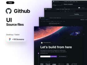 Free GitHub UI Kit For Figma Freebiesbug