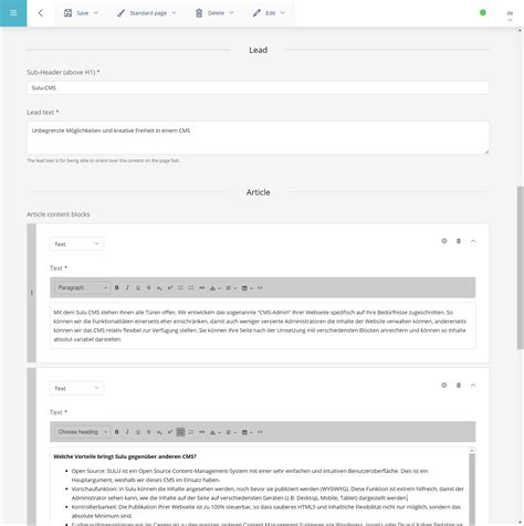 sulu cms — cloudtec ag