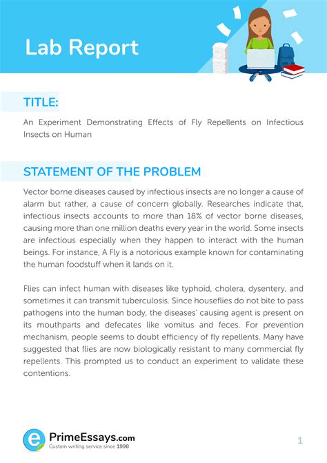Formal Lab Report Template