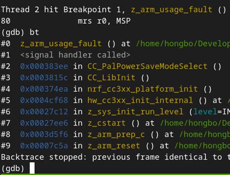 z arm usage fault in cc palpowersavemodeselect on my custom board