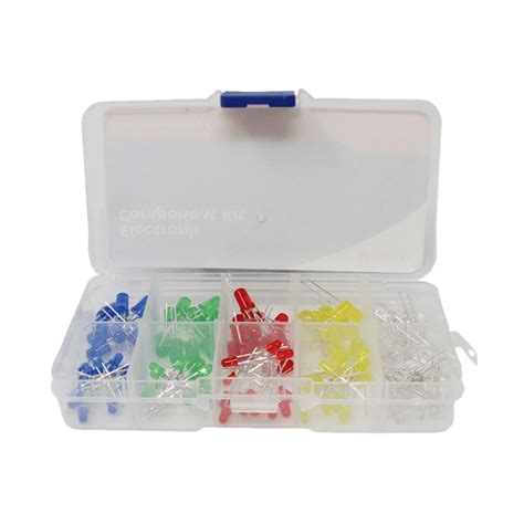 Buy Pro Range 125pcs 5 Colors 3mm 5mm Round Bright Light Led Assortment Kit Online