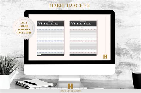 HABIT TRACKER Excel Spreadsheet Google Sheets Habit Tracker Routine Tracking Log Tracking