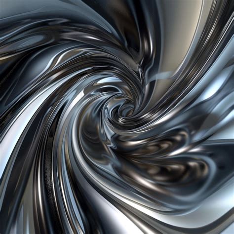 Premium Photo Swirling Metallic Abstract Background