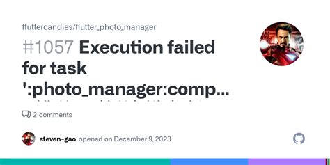 Execution Failed For Task Photomanagercompiledebugjavawithjavac