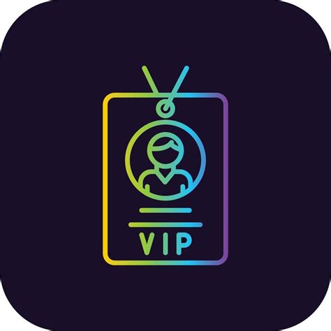 Vip Pass Gradient Icon 9643730 Vector Art At Vecteezy