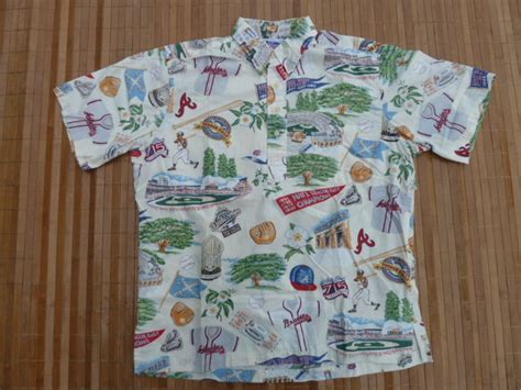 Yahoo オークション Used 美品 Reyn Spooner 90s Mlb Atlanta Braves
