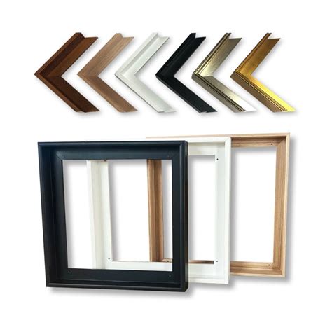Custom Empty Floating Framesolid Wood Frames For Canvas Art