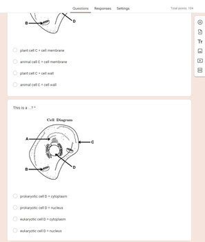 Cellular Structure And Function Test HS Biology Google Form TPT