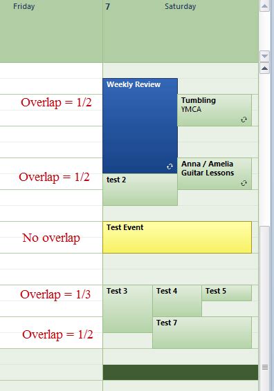 Javascript Visualization Of Calendar Events Algorithm To Layout