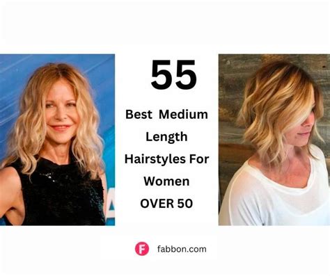 55 Medium Length Hair Styles For Women Over 50 Fabbon