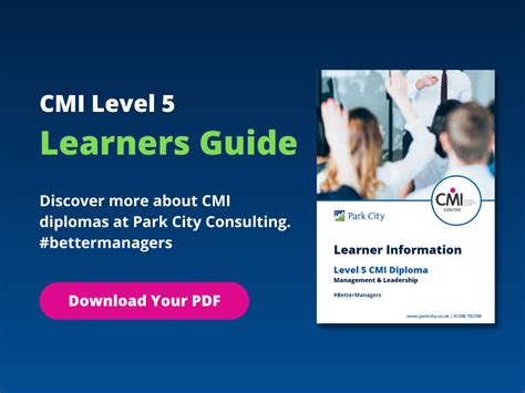 Cmi Level 5 Learners Guide Park City