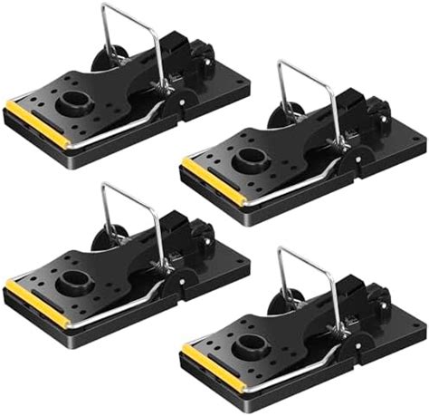 ROSHIELD 4 x Rat Traps - Professional Quality & Heavy Duty Pest Control Traps for Instant Kill ...