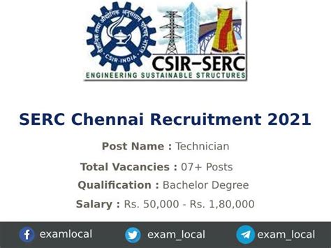 Csir Structural Engineering Research Centre Recruitment 2021 07 Technician Jobs