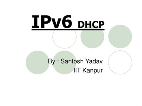 PPT IPv6 DHCP PowerPoint Presentation Free Download ID 352386