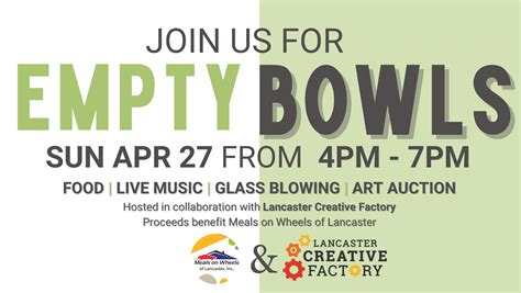 2025 Empty Bowls Meals On Wheels Of Lancaster
