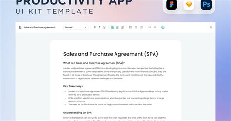 Contract Text Editor Component Ui Kit Websites Ux And Ui Kits Ft