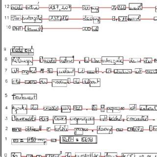 A Sample Document Containing Table Outlined In Red Download Scientific Diagram