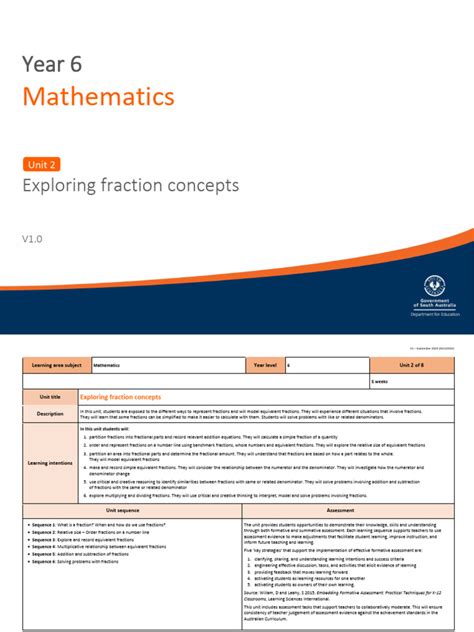 Mathyr6unit2exploringfractionconcepts Pdf Mathematics