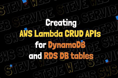 Sws Db 테이블의 Serverless Api를 간단하게 만드는 툴