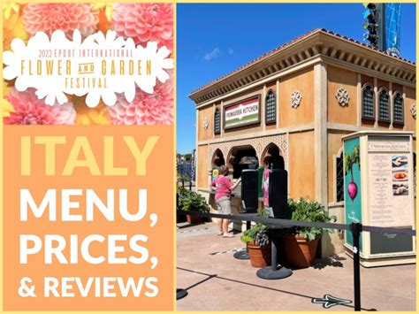 2022 Italy Booth Menu At Epcot Flower And Garden Festival
