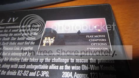 Star Wars 2004 Dvd Interactive Menus Vs Movie Original Trilogy