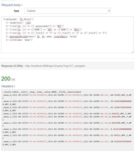 C How To Get Data From Influxdb Api Used Client Stack Overflow