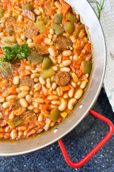 Spanish Beans With Chorizo A Classic Stew Filled With Spanish Soul