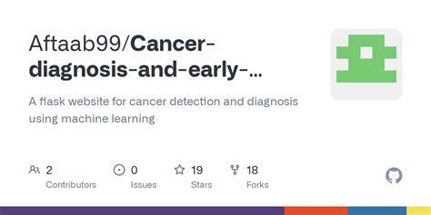 GitHub Aftaab Cancer Diagnosis And Early Detection A Flask Website For Cancer Detection And