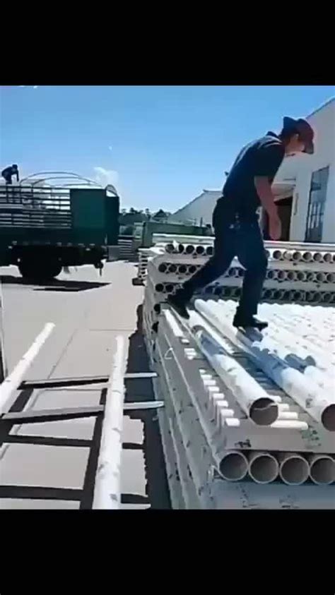 Offloading Pipes From A Truck Rnextfuckinglevel