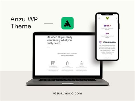 Anzu Free WordPress Theme Minimalist Design