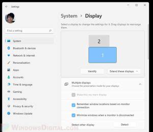 Second Monitor Not Detected After Upgrading To Windows 11