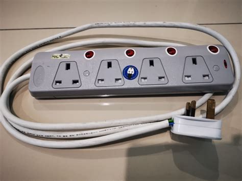Sum Heavy Duty 4 Gang 2 Meter Trailing Socket Tv And Home Appliances Tv And Entertainment Tv