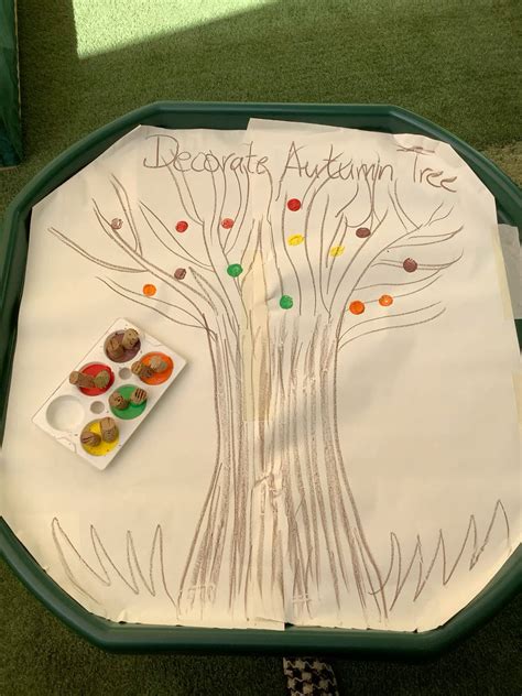 Autumn Tuff Tray Activity For Early Years Autumn Eyfs Activities