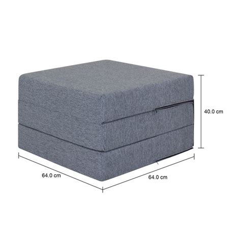 Puffcama Solteiro DobrÁvel Open Cinza Tokandstok