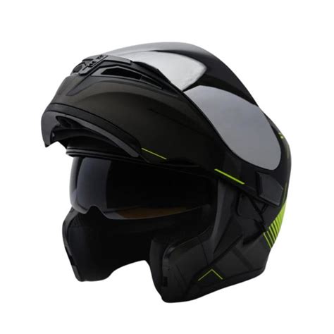 Vector Neon Vt 254 Flip Up Motorcycle Helmet Dot Certified Large