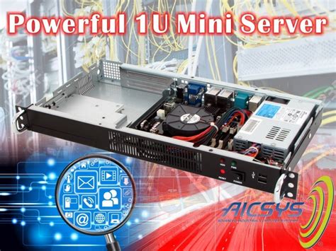 Aicsys Nds 102m 1u Mini Itx Barebones Chassis For Digital Signage Embedded Computing Design